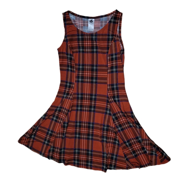Spirit | Dresses | Spirit Halloween Plaid Schoolgirl Skater Dress Euc S ...